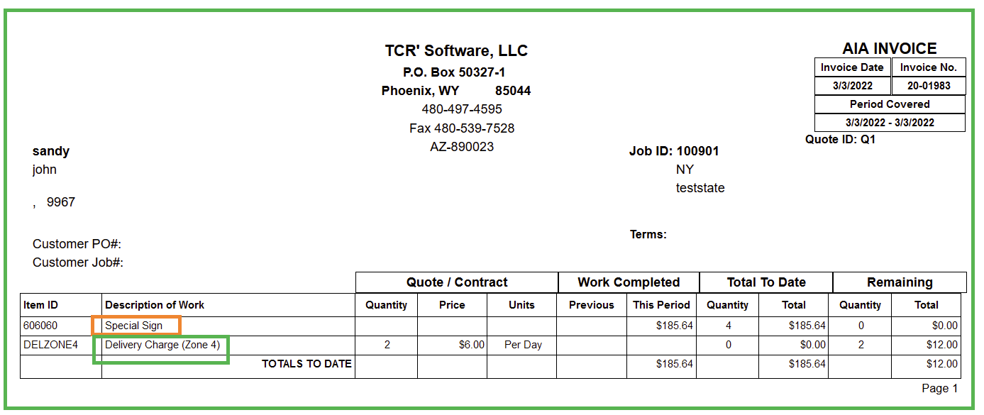 How to use 'AIA Report'? – TCR Software