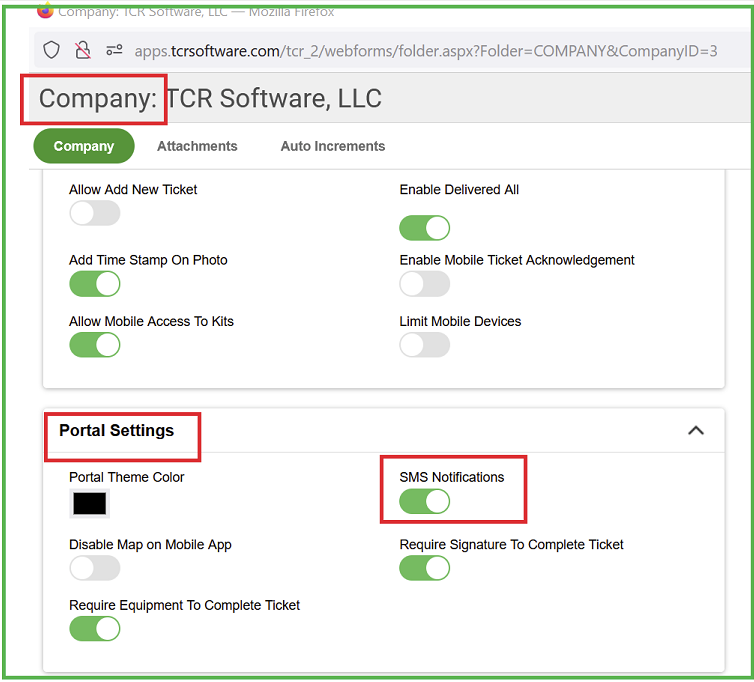 How does 'SMS notification' feature work? – TCR Software